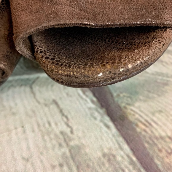 Salpy | Shoes | Salpy Brown Bronze Metallic Snake Leather Sandals ...